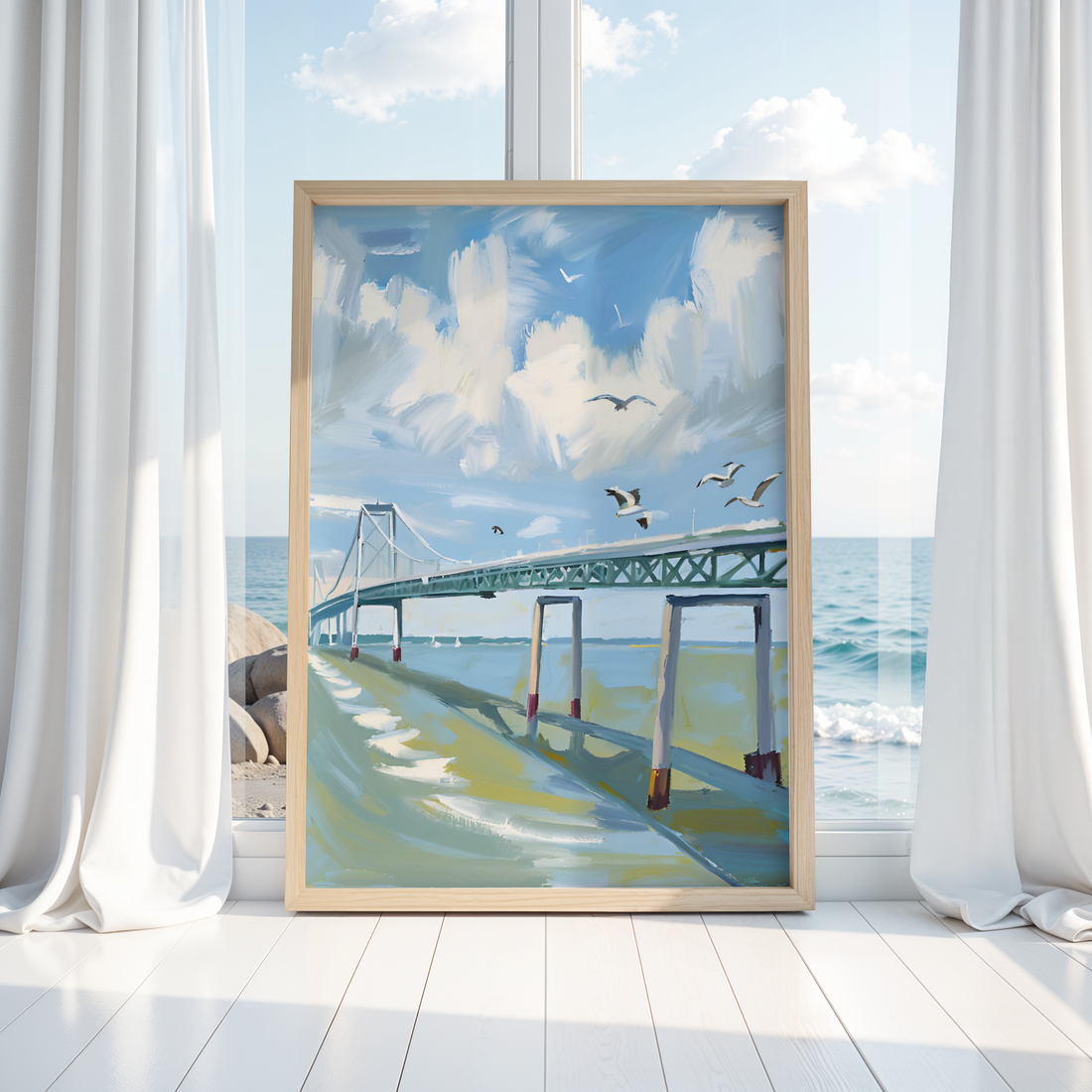 BLUE BRIDGE PRINT – Shell Be Fine